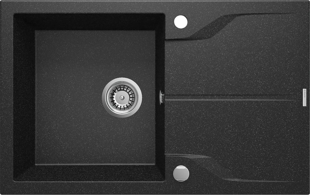 Deante Dřez Andante Flush s odkapávačem, granit - ZQN 2113 grafit