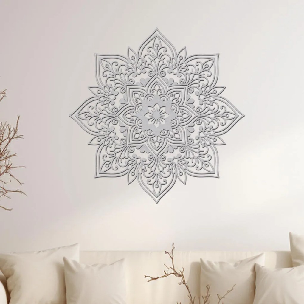dřevo života Mandala na zeď PŘÁTELSTVÍ Barevný vzor: Bílá, Rozměry Ø: 40