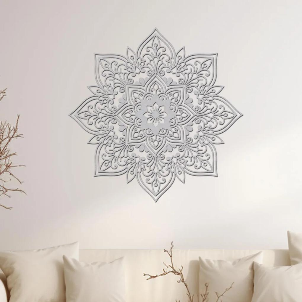 dřevo života Mandala na zeď PŘÁTELSTVÍ Barevný vzor: Bílá, Rozměry Ø: 60