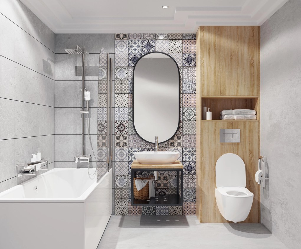 Deante Sprchový komplet Alpinia s vanovou baterií - NAC 01AM