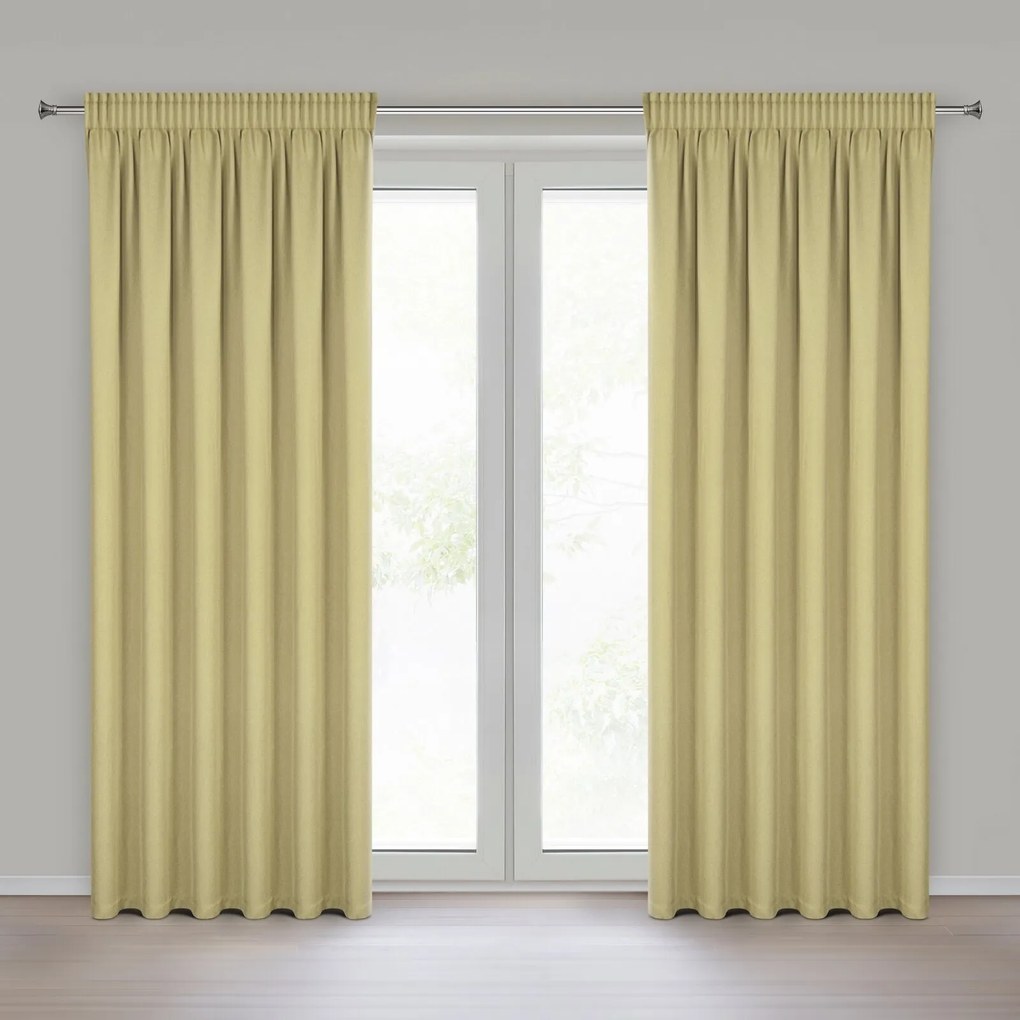 ZÁVĚS NA PÁSCE OLENA 140X270 CM SVĚTLE OLIVOVÝ