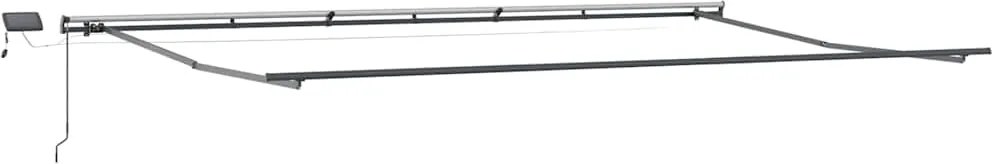 Ručně zatahovací markýza s LED světly hnědá 600 x 300 cm 3310222