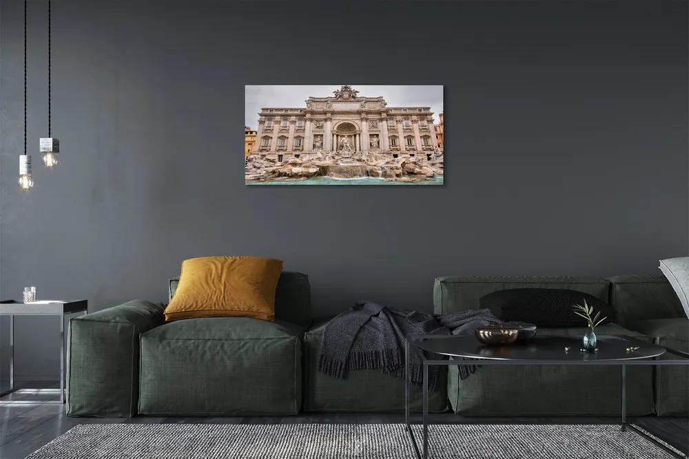Obrazy na plátně Řím Fontána bazilika 120x60 cm
