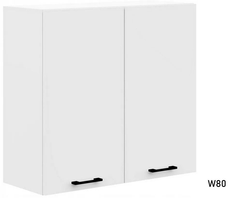 Expedo Kuchyňská skříňka horní dvoudveřová KOSTA W80 2D, 80x58x30, bílá