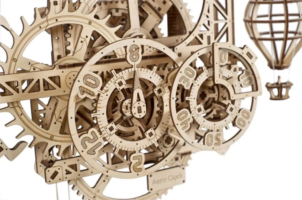 Ugears 3D puzzle Aero Clock s kyvadlem 320 ks