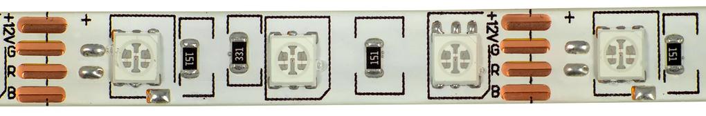 ECOLIGHT LED pásek - RGB 5050 - 2,5m - 60LED/m - 14,4W/m -IP65 - komplet - ovládání 44 tlačítek