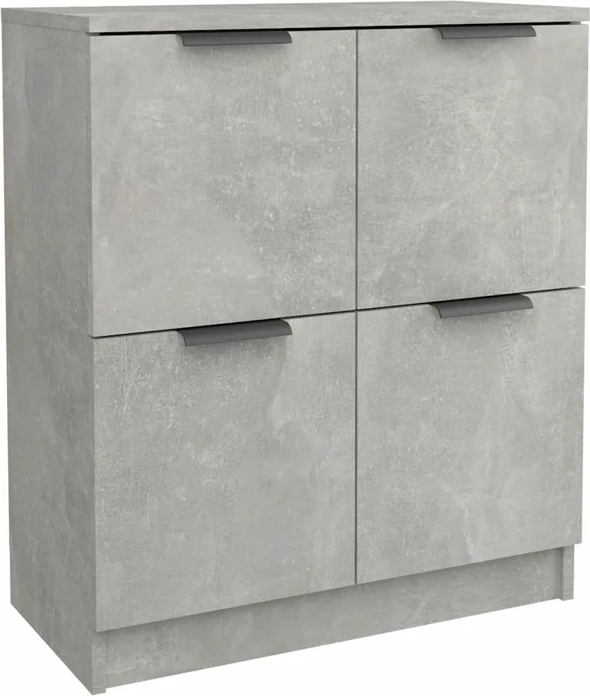 Příborníky 2 ks betonově šedé 60 x 30 x 70 cm kompozitní dřevo 3115807