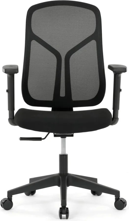 Kancelářská židle KA-S2173 BK, synchronní mechanismus, černá síťovina (67 x 60) cm