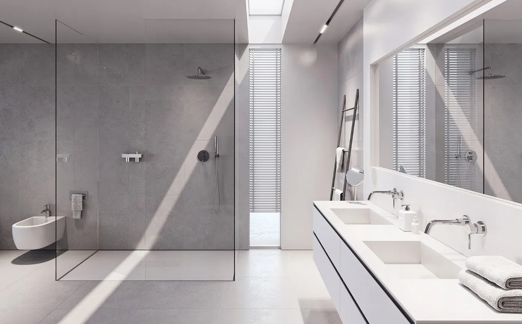 F-Design Flusso, podomítková sprchová sada s dešťovou hlavicí, chrom lesklý, FD1-FLS-7PSET1-11
