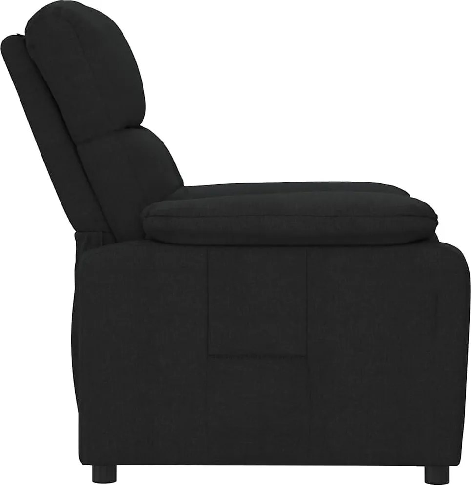Polohovací křeslo černé textil 289664