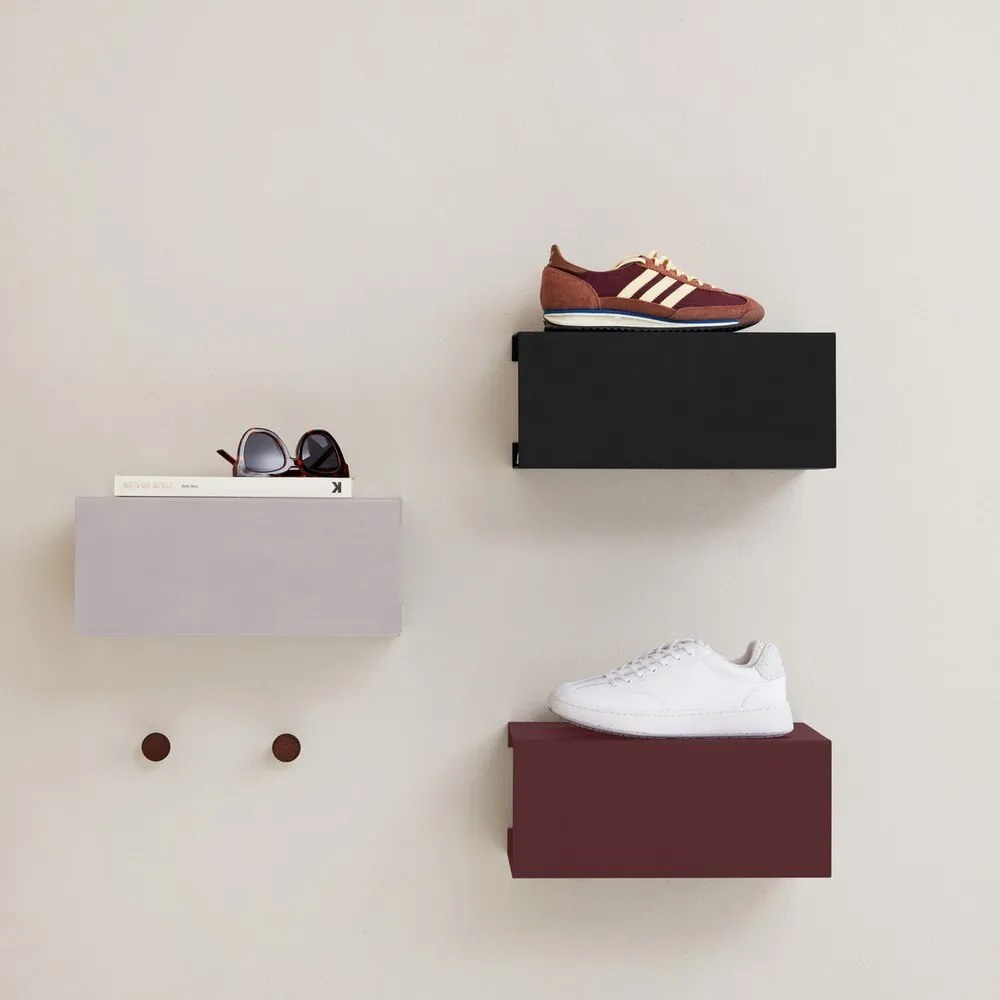 Vínová patrová ocelová police 35 cm – ReCollector