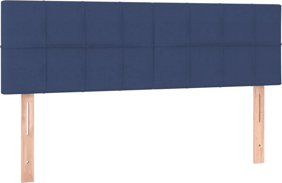 Box spring postel s matrací modrá 140x200 cm textil 3140623