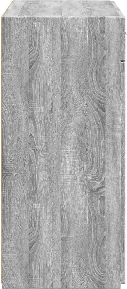 Příborník šedý sonoma 80 x 42,5 x 93 cm kompozitní dřevo 3281474