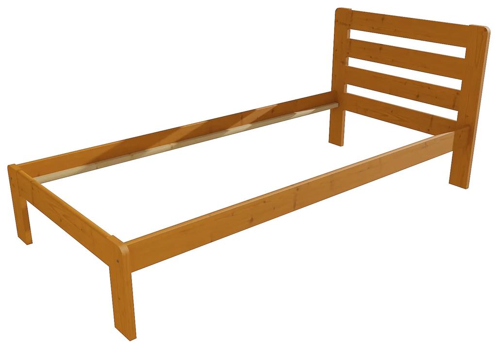 Vomaks Jednolůžková postel VMK001A Rozměr: 90 x 200 cm, Barva: surové dřevo