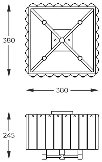 Zuma Line C0523-04A-U8AC - Stropní svítidlo PALACE 4xG9/42W/230V zlatá