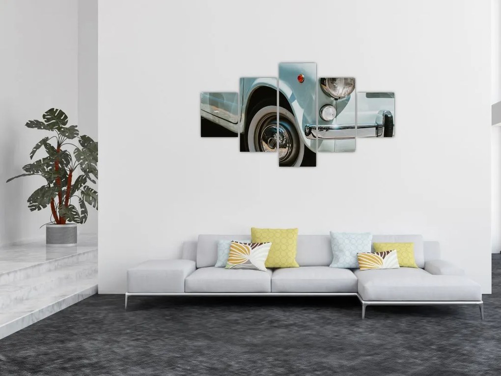 Obraz - Retro auto Fiat (125x70 cm)