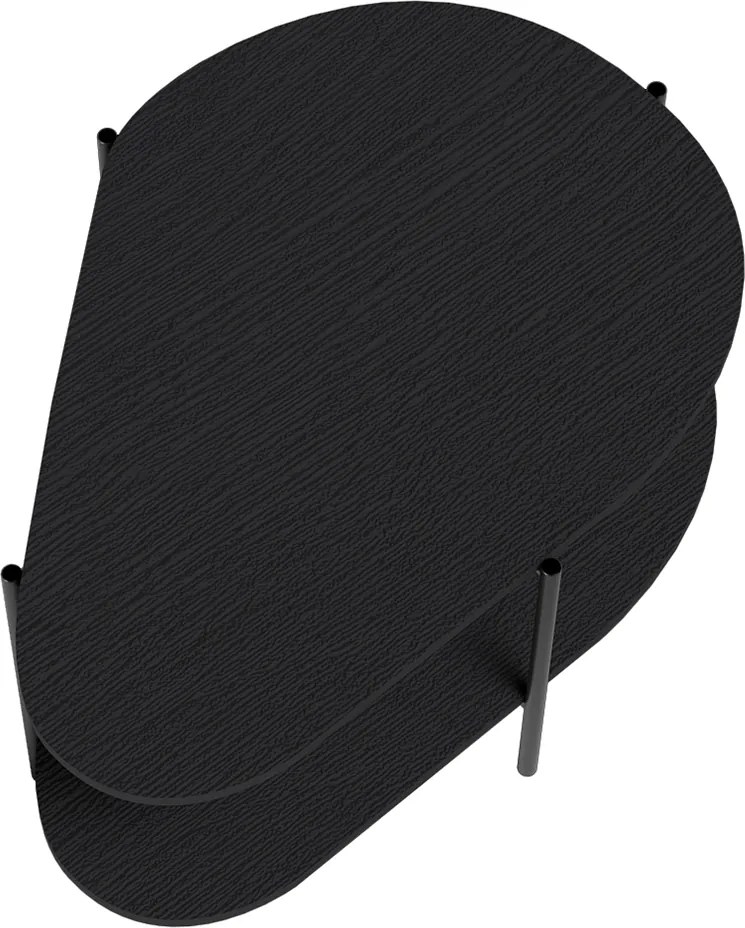 Konferenční stolek MALUMI MM-8 | 90x65 cm | černá