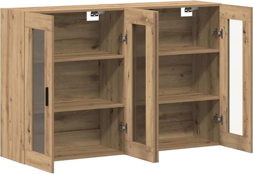 Nástěnné skříňky 2 ks dub artisan 69,5 x 34 x 90 cm 3394582