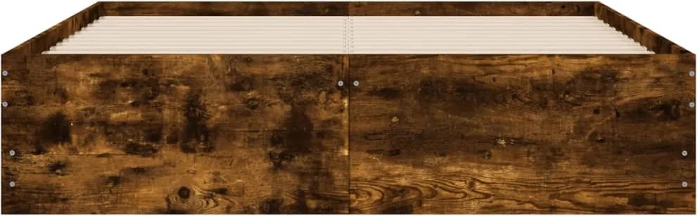 Rám postele se zásuvkami kouřový dub 135 x 190 cm kompozit 3207312