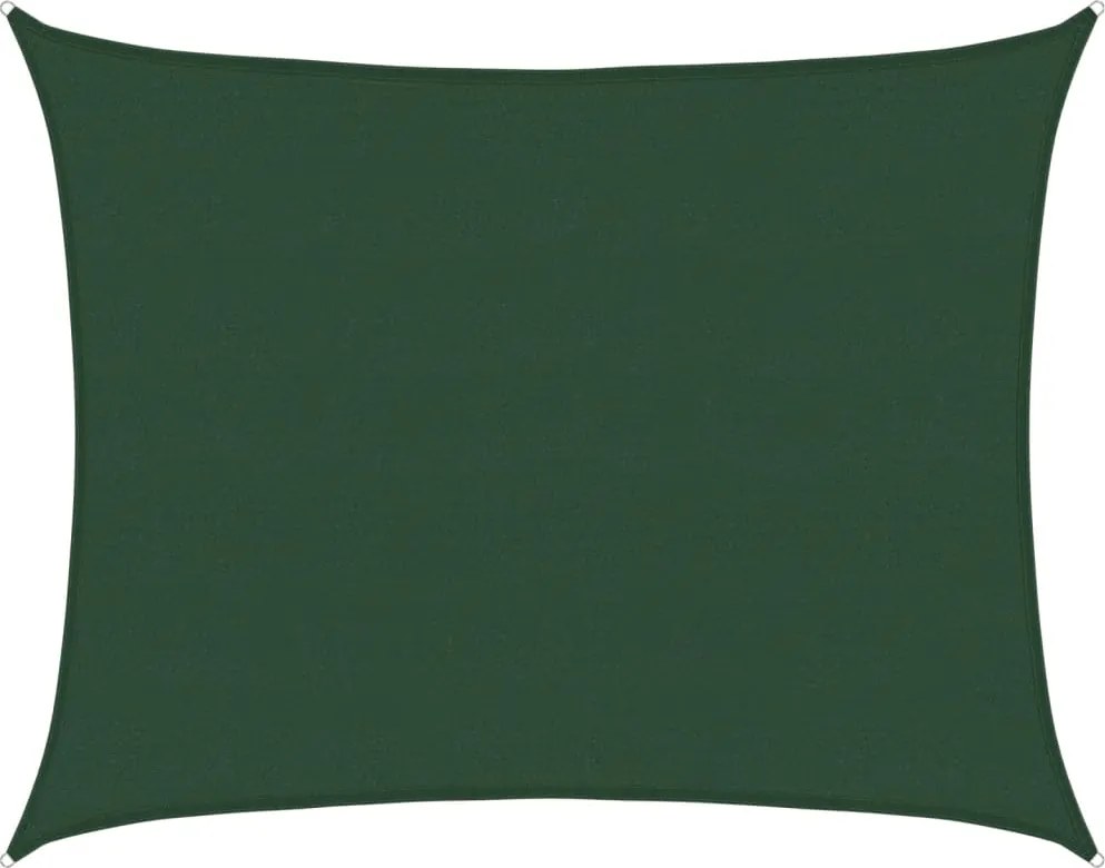 Plachta proti slunci 160 g/m² tmavě zelená 6 x 8 m HDPE 311470