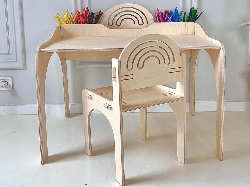 Myminihome Židle RAINBOW ze dřeva do dětského pokoje Zvolte barvu: Mátová
