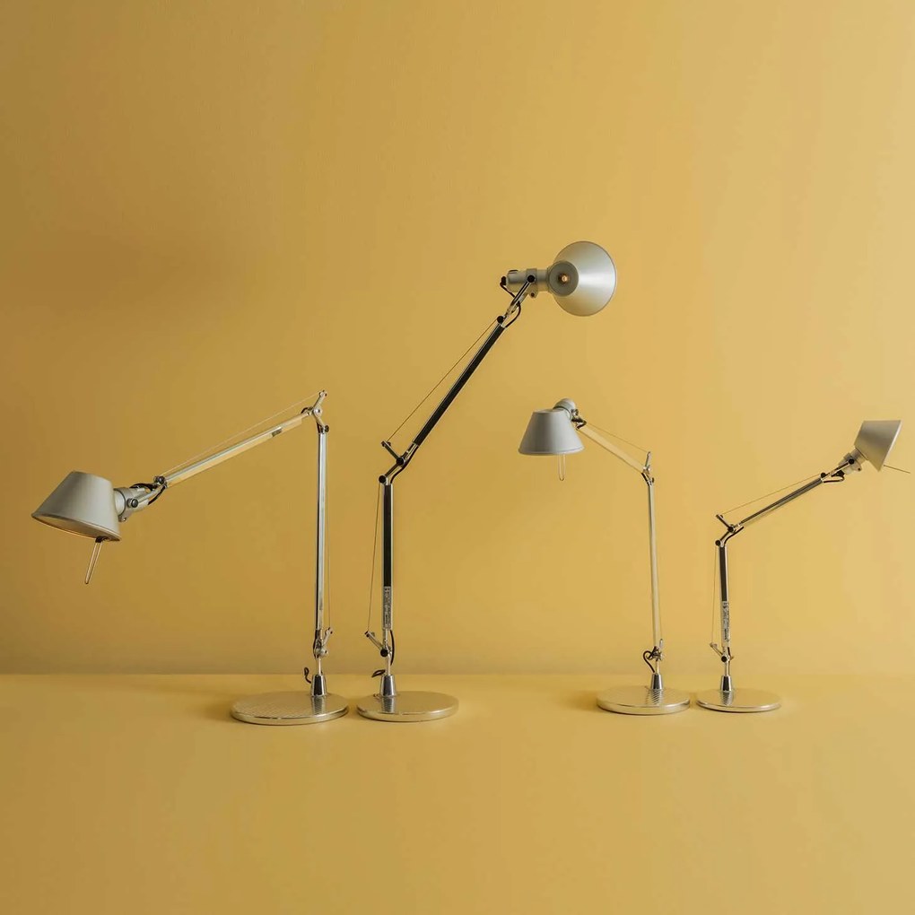 Artemide A001000+A004030 Tolomeo, designová stolní lampa, 1x77W E27, hliník, 122 cm