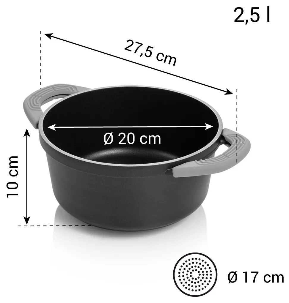 TESCOMA Kastrol SmartCLICK ø 20 cm, 2,5 l
