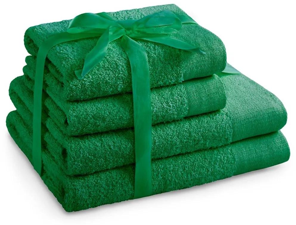 Sada bavlněných ručníků AmeliaHome AMARI zelená