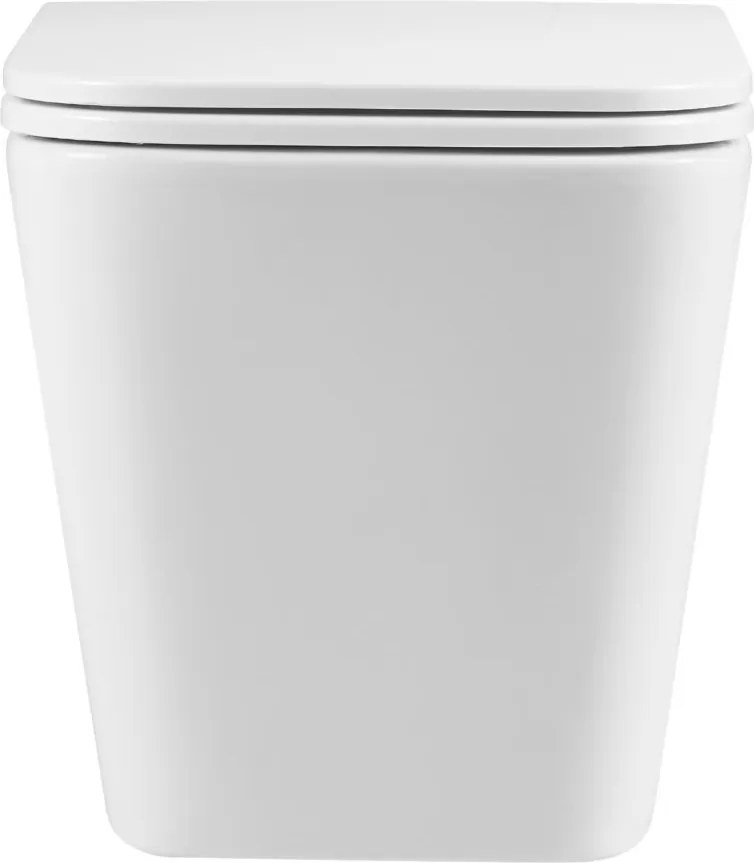 Závěsný set GEBERIT Duofix Basic+ WC TEO Rimless 51 x 35 cm + pomalu padající deska Slim, bílá, 3385XX00+39070100