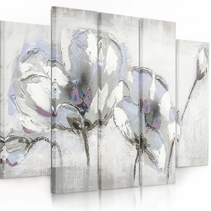 CARO Obraz na plátně - Painted Flowers 100x70 cm