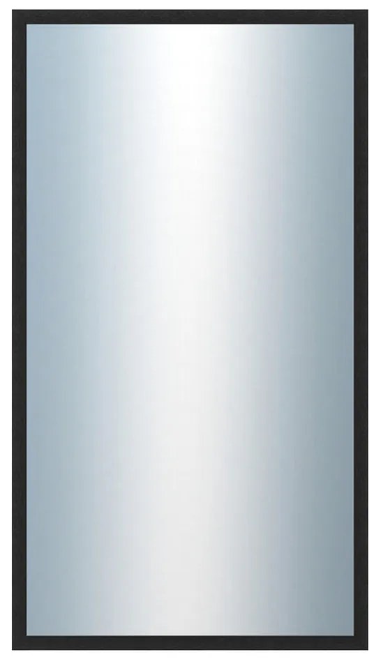 DANTIK - Zarámované zrcadlo - rozměr s rámem cca 50x90 cm z lišty KASETTE černá (2759)