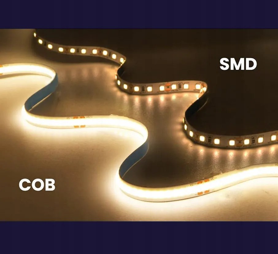 BERGE LED pásek COB Neon 24V - 480D - 9W/m - IP20 - 990lm - 50m - studená barva