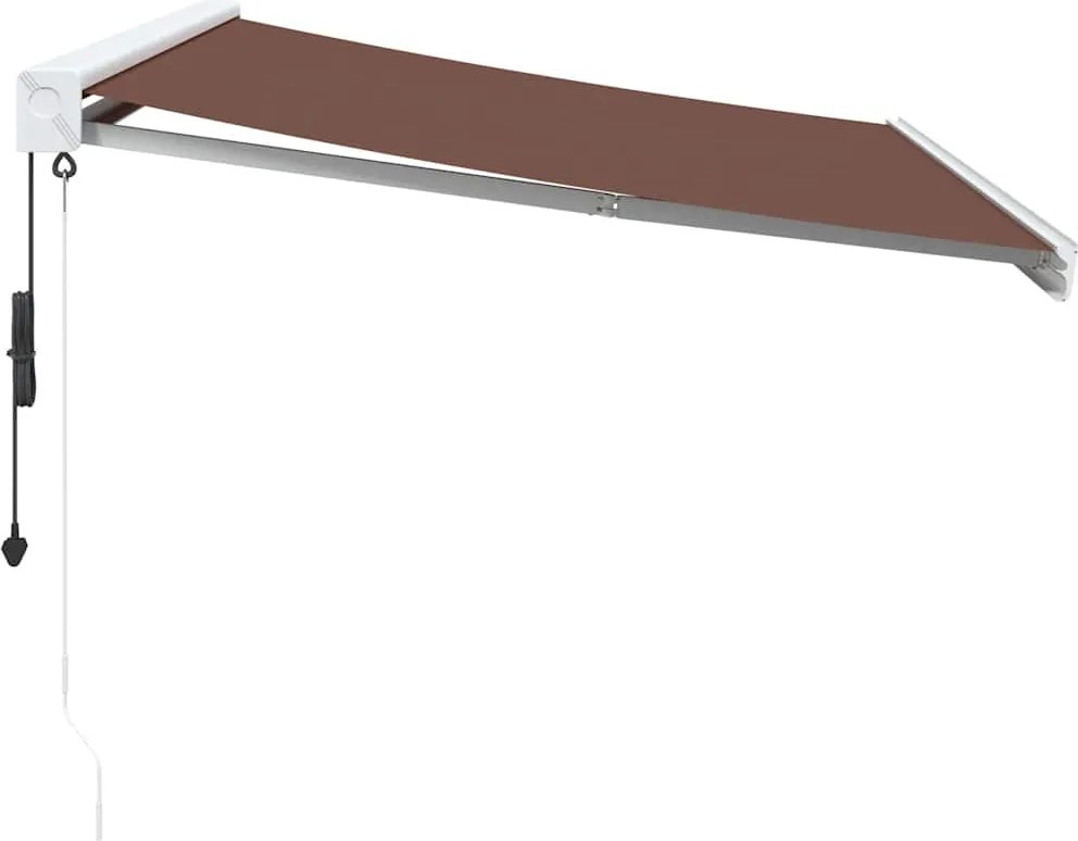 Automatická zatahovací markýza hnědá 350 x 250 cm 3215729