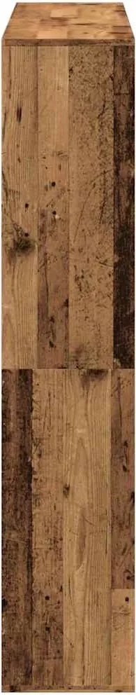 Knihovna old wood 132 x 29 x 141,5 cm kompozitní dřevo 3310314