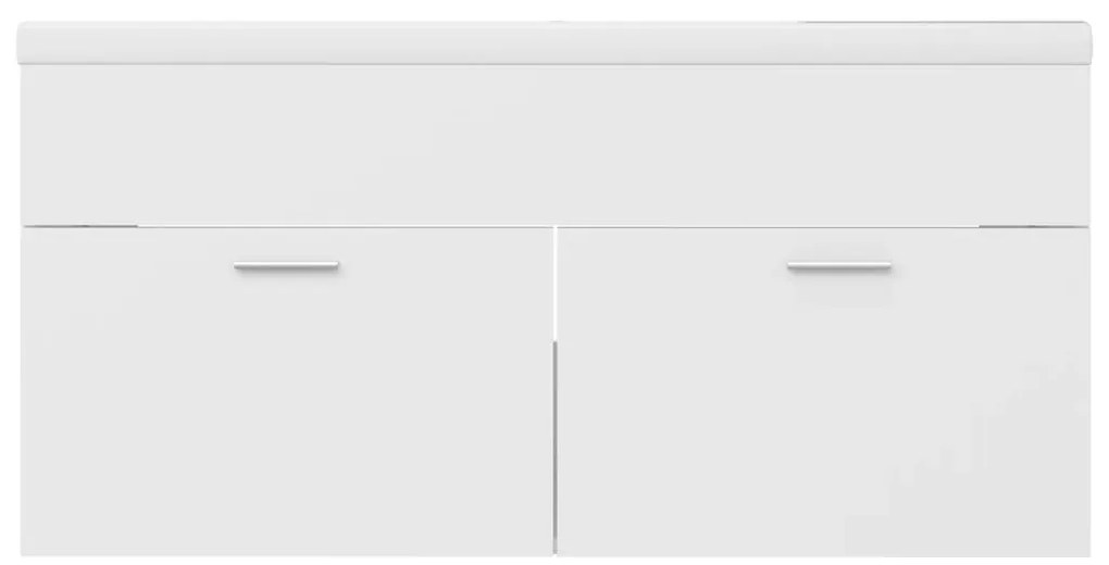 vidaXL Marketos Skříňka se zápustným umyvadlem bílá dřevotříska