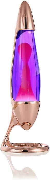 Mathmos Neo, originální lávová lampa, 1x20W, měděná s fialovou tekutinou a  růžovou lávou, výška 42cm | BIANO