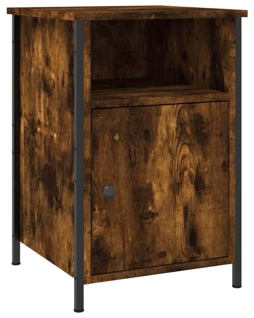 Noční stolek kouřový dub 40 x 42 x 60 cm kompozitní dřevo