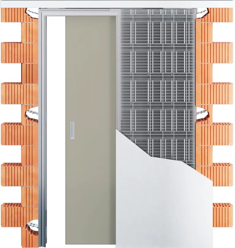 1220 mm - Stavební pouzdro JAP AKTIVE II Výška: atyp (max 270 cm), Typ příčky: SDK, Tloušťka příčky: 12,5 cm