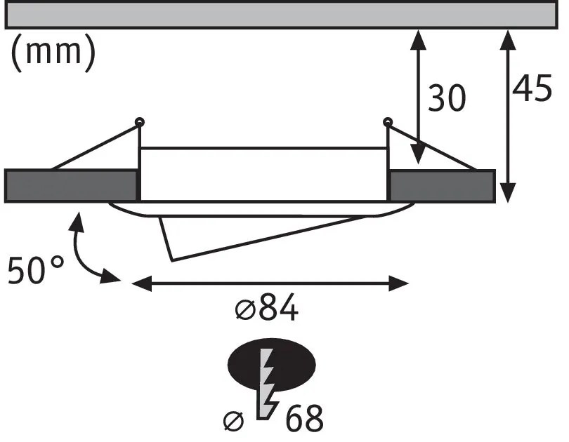 Paulmann 92964 ZigBee LED Nova Plus Coin, zapuštěná bodovka 1x3.5W RGBW kartáčovaný hliník