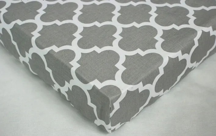 Nadia Bavlněné prostěradlo 140x70cm různé vzory Barva: Šedé hladké