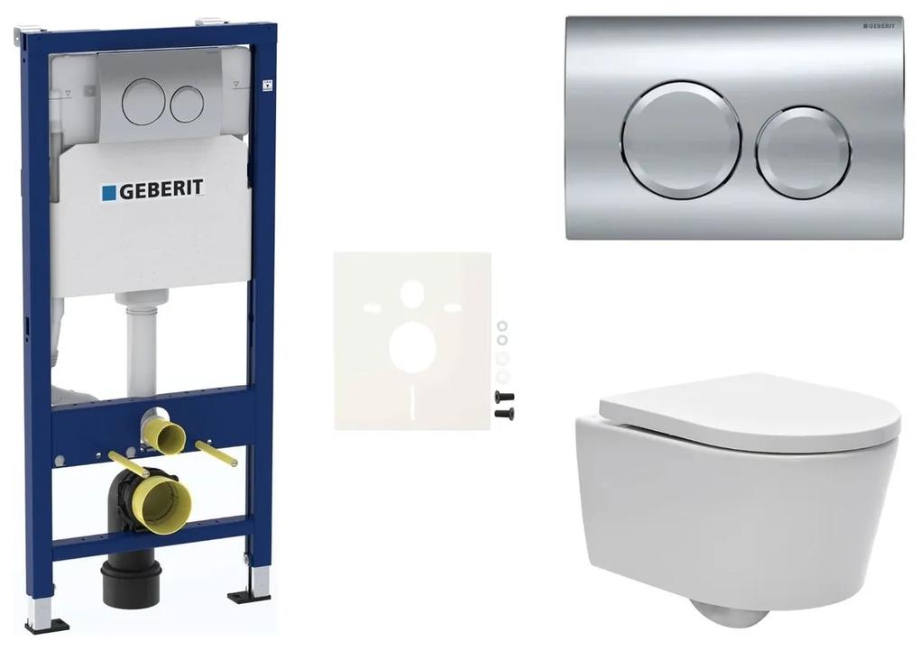 Cenově zvýhodněný závěsný WC set Geberit do lehkých stěn / předstěnová montáž+ WC SAT Brevis SIKOGESBRED20