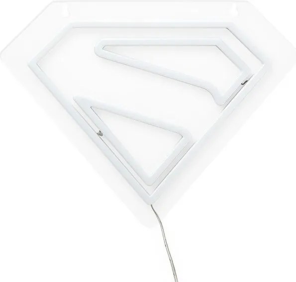 Paladone LED světlo na stěnu Superman - Neon logo Čirá