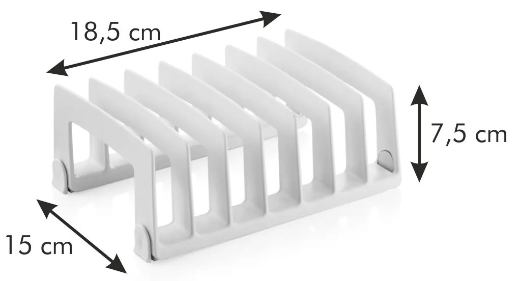 Zásobník na plastová víčka FlexiSPACE 185 x 148 mm