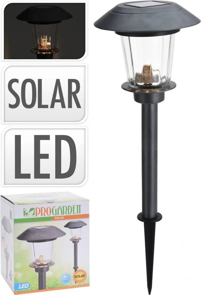 Lampa solární zahradní LED světlo nerez 52 cm