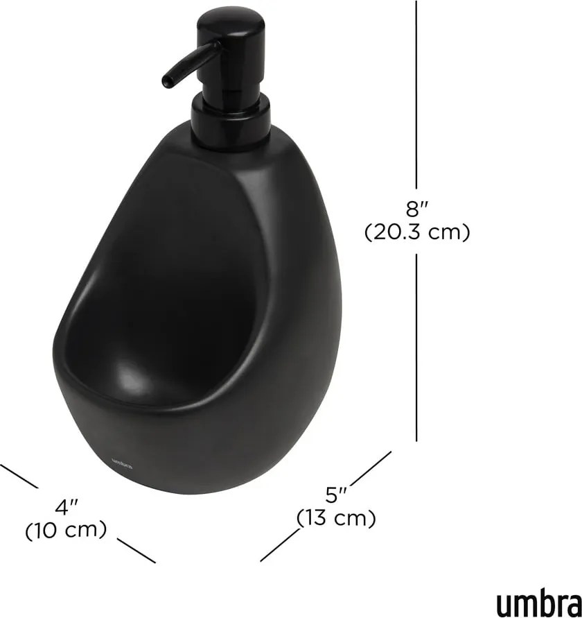 Černý keramický dávkovač mýdla 590 ml Joey – Umbra
