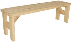 Zahradní dřevěná lavice bez opěradla Darina - bez povrchové úpravy - 150 cm