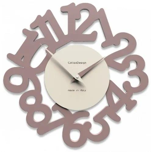 Designové hodiny 10-009 CalleaDesign Mat 33cm (více barevných variant) Barva čokoládová-69 - RAL8017