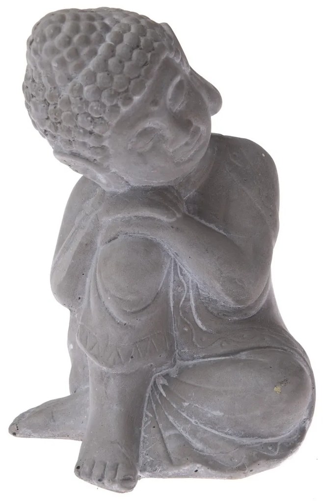 Betonová soška Buddha, 16 x 11 cm