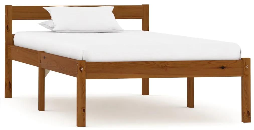 283208 vidaXL Rám postele medově hnědý masivní borovice 90 x 200 cm