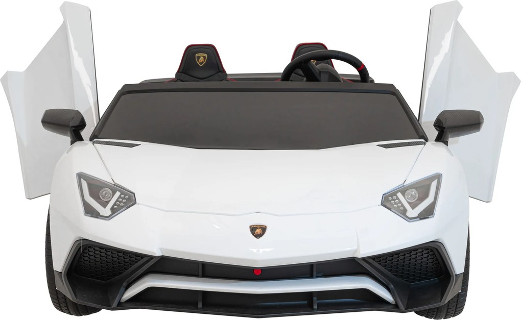 Ramiz Elektrické autíčko Lamborghini Aventador SV pro 2 děti bílé